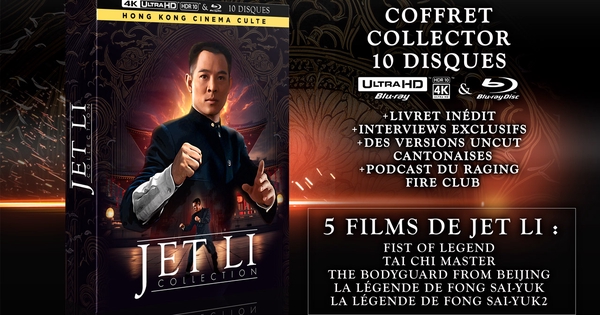 5 films Jet Li restaurés en 4K avec des bonus exclusifs