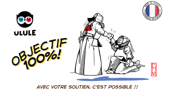 Tenugui - Croquis Championnats d'Europe de kendo 2025 - Ulule