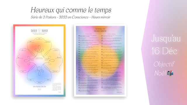 "Heureux qui comme le Temps" POSTERS MIROIR
