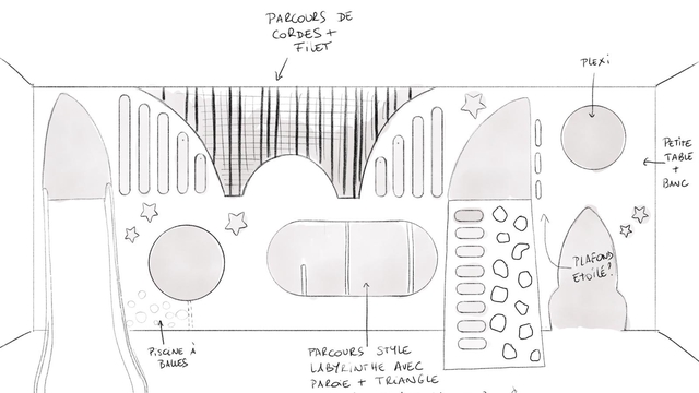 Un module en bois pour le cocon