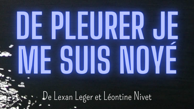 De Pleurer Je Me Suis Noyé - Ulule