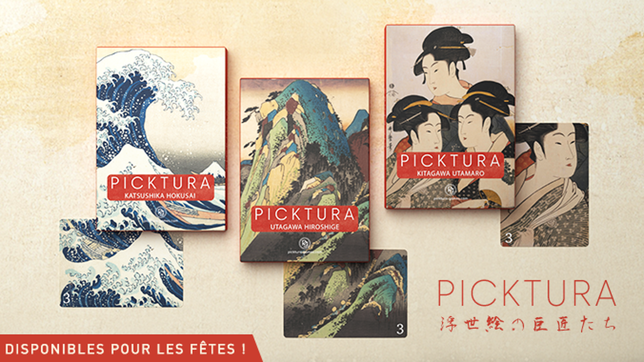 Jeux Picktura | Les Maîtres de l’Ukiyo-e 浮世絵 | Volume 2 - Ulule