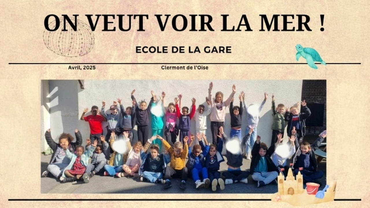 Les élèves de l'école de la gare veulent voir la mer!