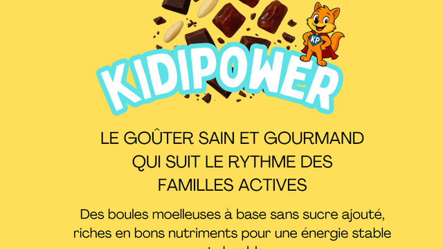 KIDIPOWER - Le goûter sain et gourmand qui suit votre rythme - Ulule