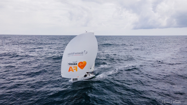 Lucas sur la Mini-Transat