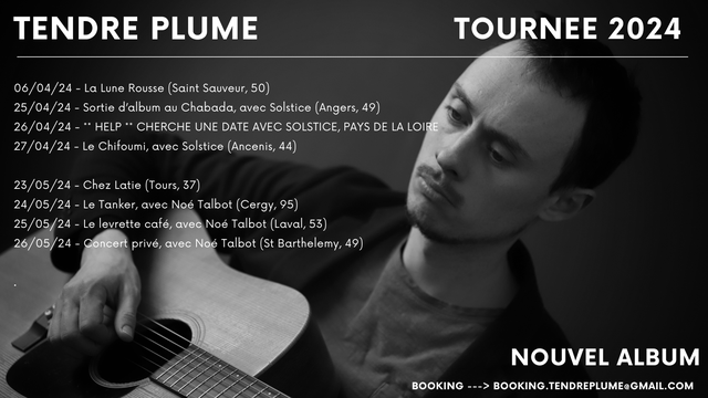 Tendre Plume : lancement du nouvel album - Ulule