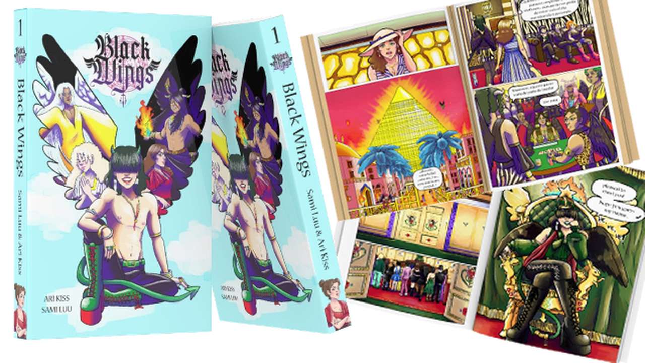 Printing the comic Black Wings!