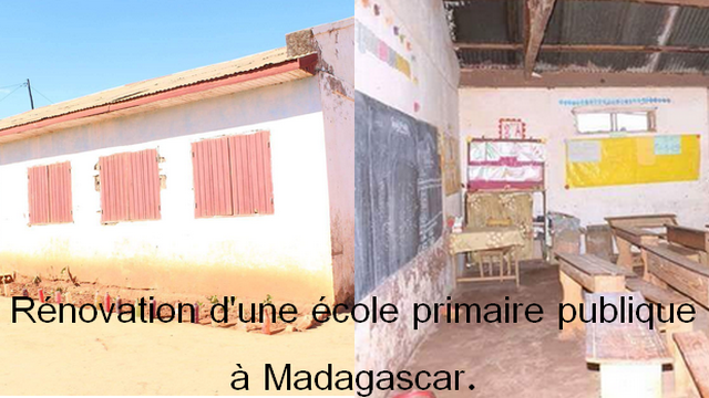 Rénovation d'une école publique à Madagascar