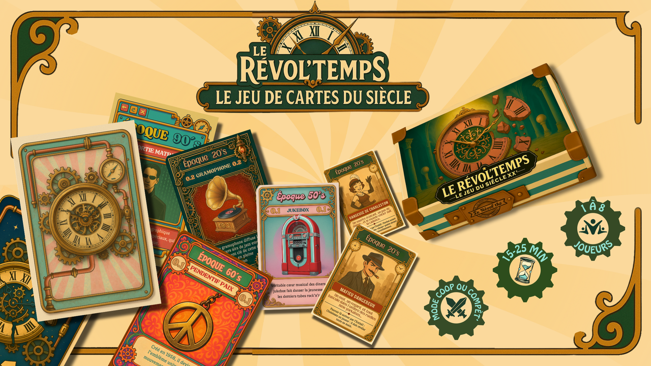 Jeu de cartes rétro Le Révol’Temps