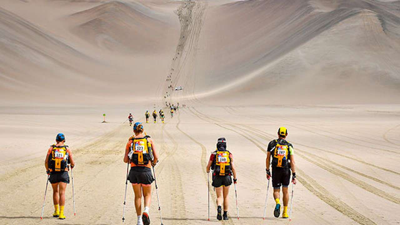 Half marathon des sables en famille