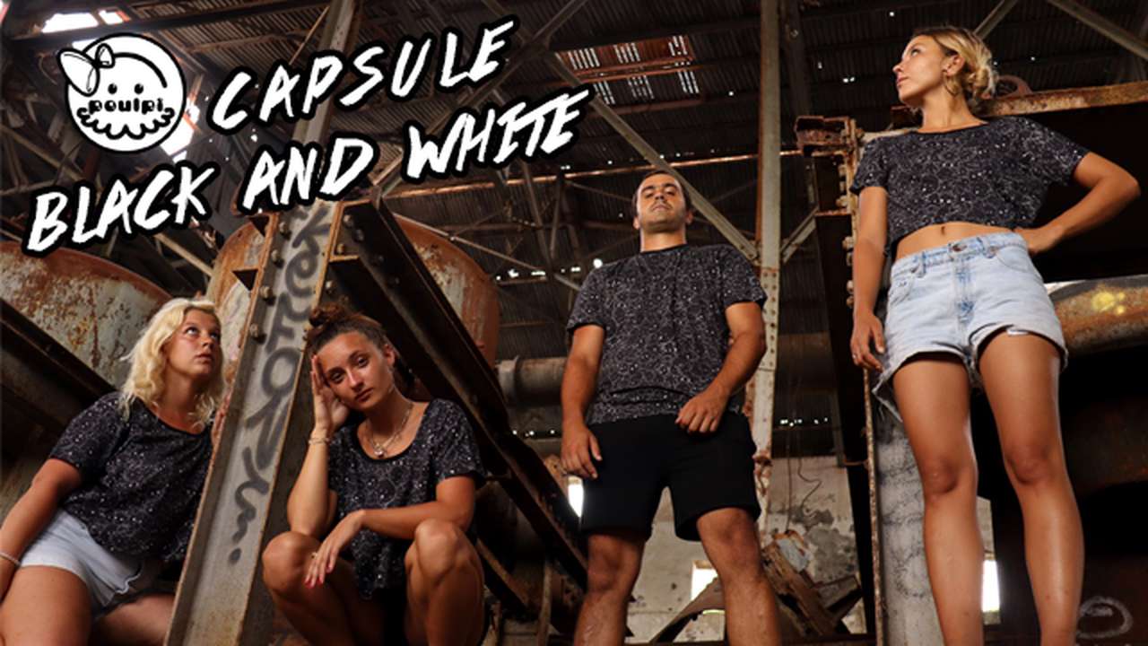 poulpi, black & white capsule