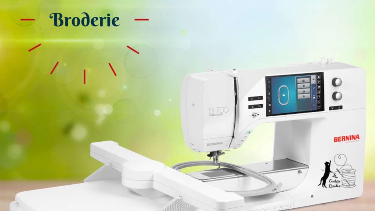 Machine à broder pour l'entreprise Karen's couture