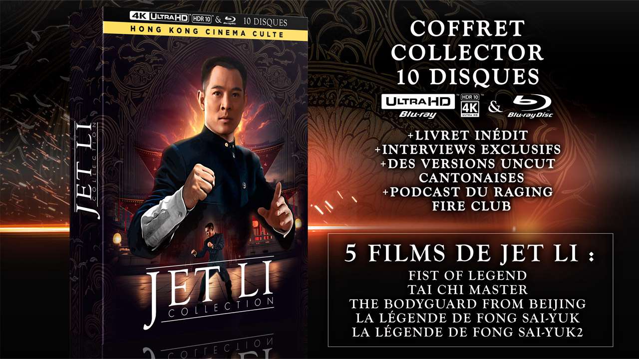 5 films Jet Li restaurés en 4K avec des bonus exclusifs