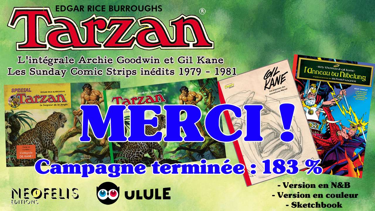 Les Comic Strips inédits de TARZAN par GIL KANE - Ulule