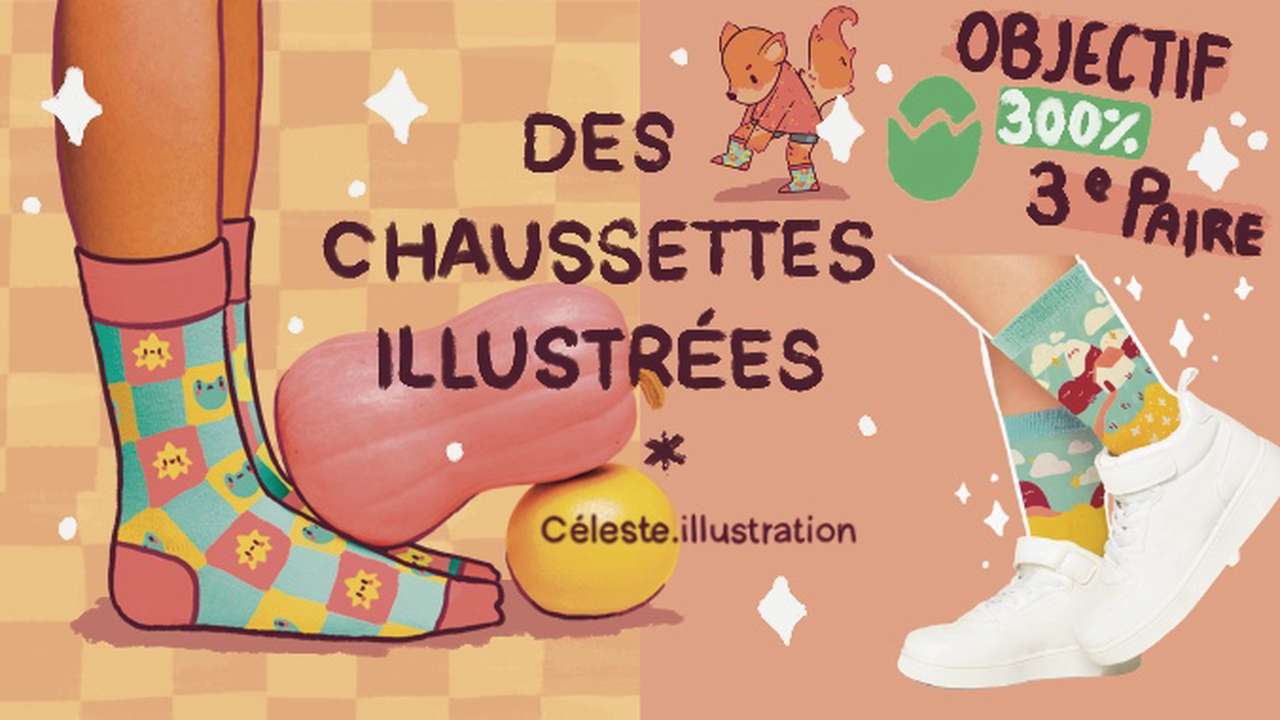Des chaussettes illustrées ! Une troisième paire !? - Ulule