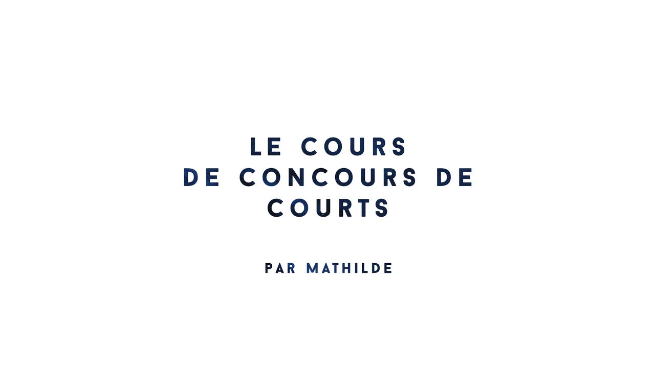 Concours de Courts 2018