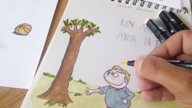 Album jeunesse "un arbre pour la récré"