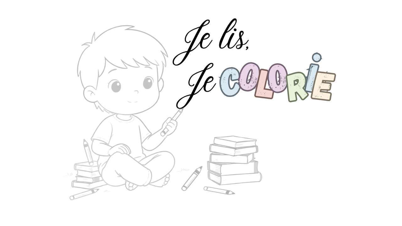 "Je lis, je colorie", lecture et coloriage prêts à imprimer - Ulule