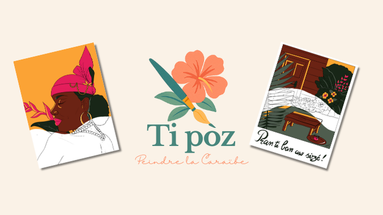 Ti pòz – Peinture par numéro inspirés de la Caraïbe
