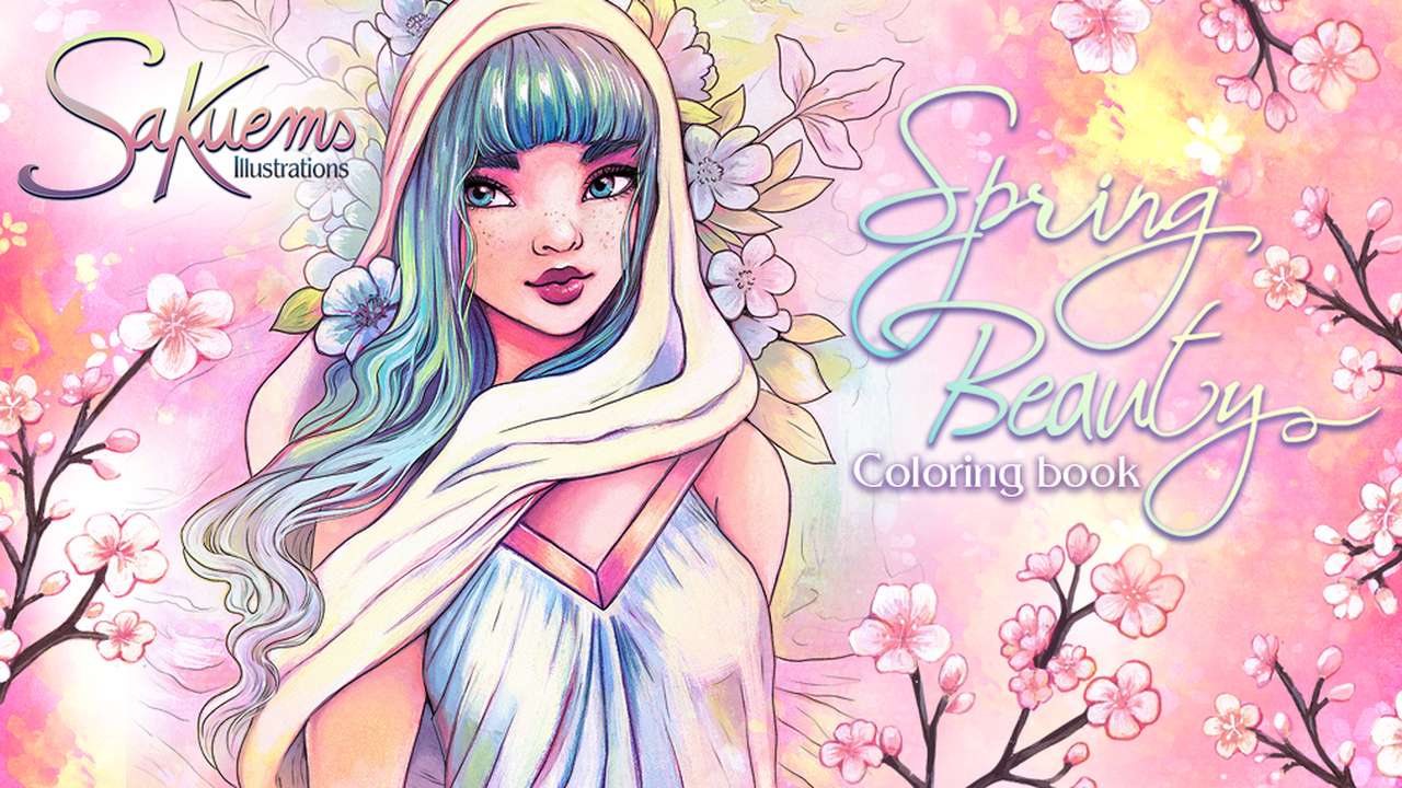 🌸Spring beauty Livre de coloriage Fantasy ! FINI🌸 - Ulule
