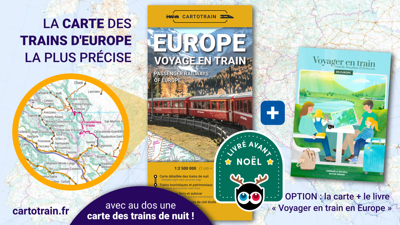 Carte "Europe - Voyage en train" - Ulule