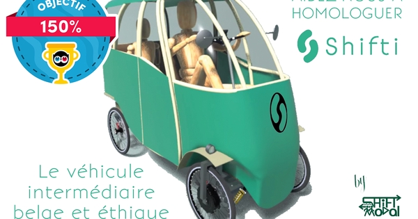 Homologation d'un véhicule intermédiaire belge, le Shifti