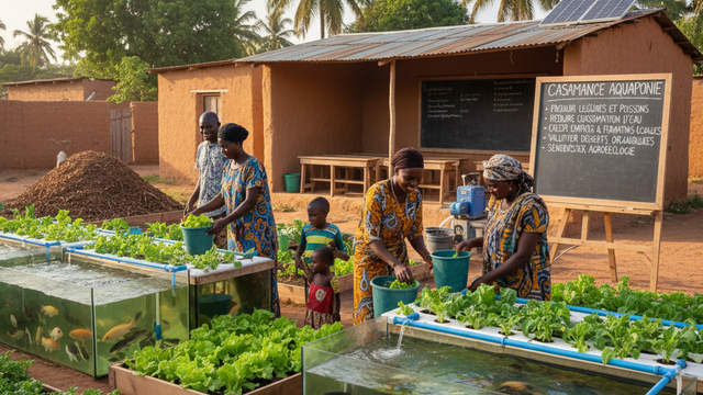 Une ferme aquaponique pour préserver l’eau en Casamance