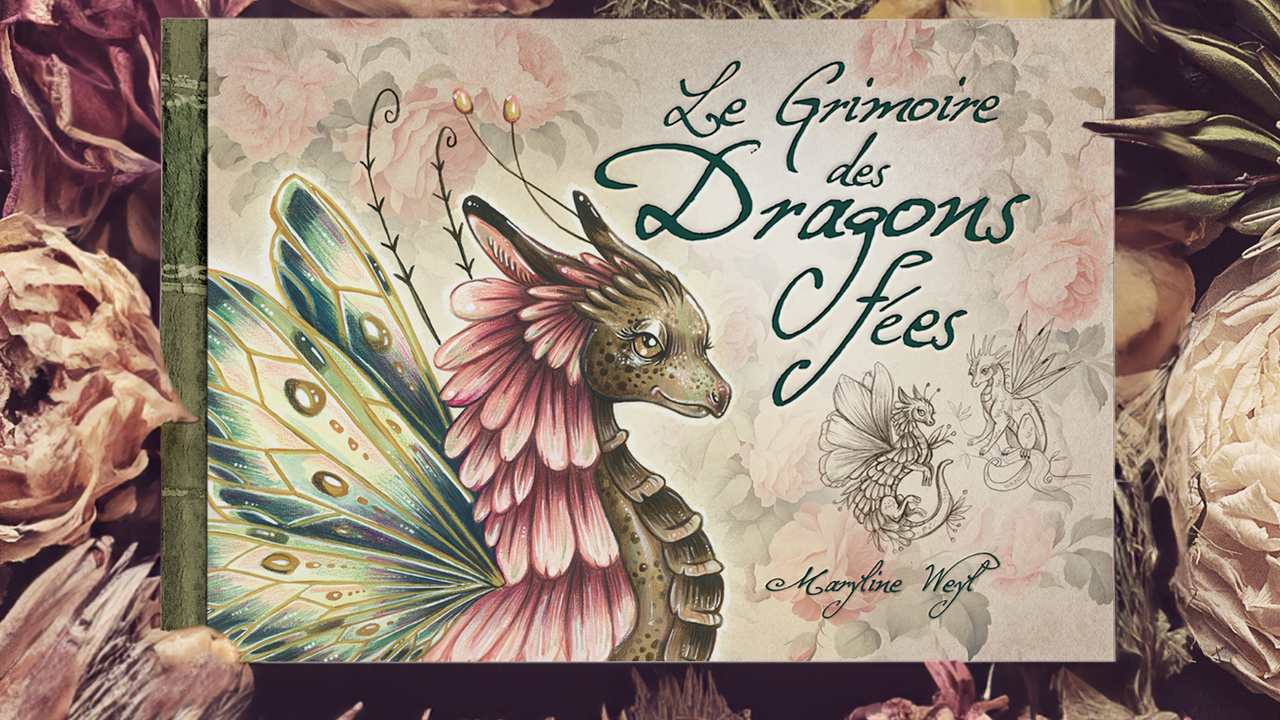 livre "le grimoire des dragons fées"
